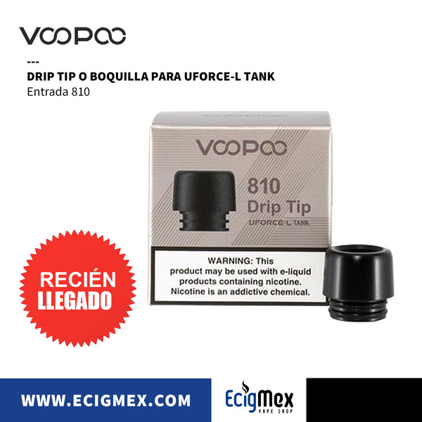 Boquilla Drip Tip para Atomizador electrónico Voopoo Uforce-L Entrada ...